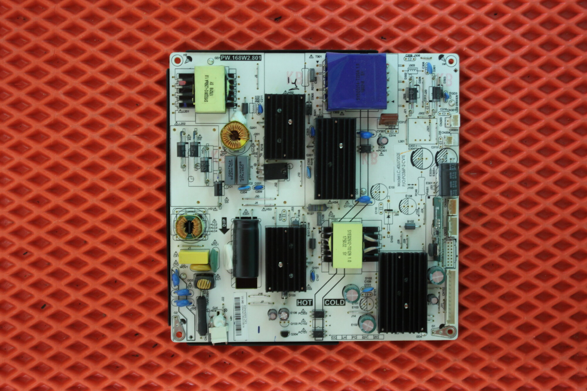 Блок питания (PSU) PW.168W2.801 для телевизора SHARP LC-40UG7252E в надёжной упаковке