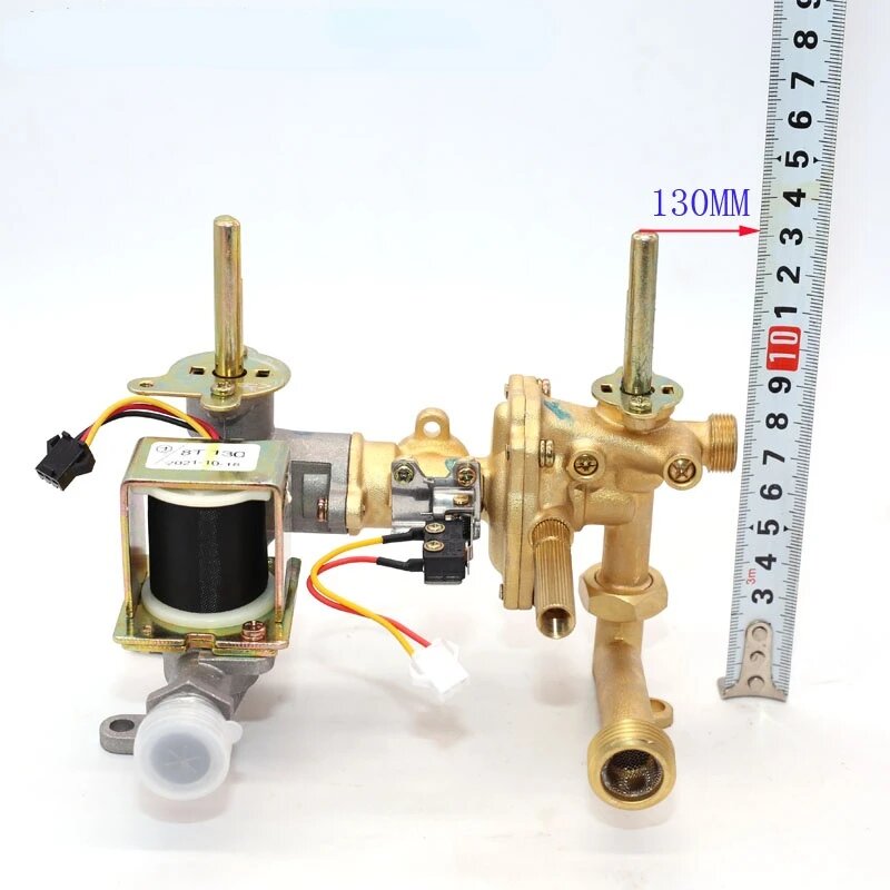1 шт. Запчасти для газового водонагревателя, сборочный клапан для воды и газа Midea, соединительный клапан, впускной клапан воды, медный клапан, аксессуары