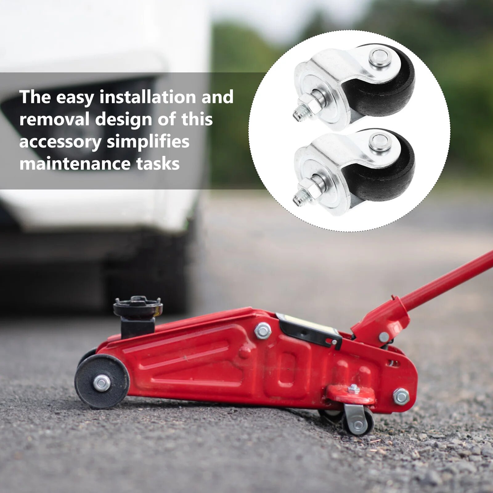 2 шт. гидравлические подкатные колеса для подъемника, 2 тонны, горизонтальные, для гаража, прицепа, стальные, автомобильные принадлежности