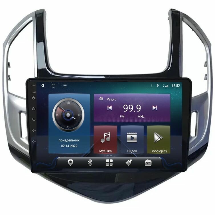 Магнитола CRS-300 Chevrolet Cruze 2012-2015 с Android 13, Процессор 8 ядер, Память 6+128Gb, Carplay, DSP, 4G(Sim)