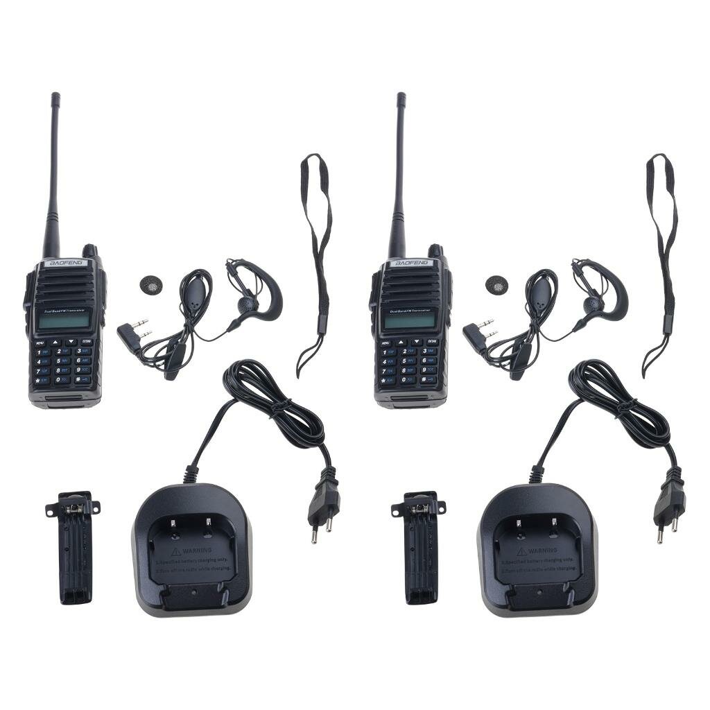 Двусторонние радиостанции 2-диапазонные, USB-штекер 2 комплекта - 5 Вт с наушниками