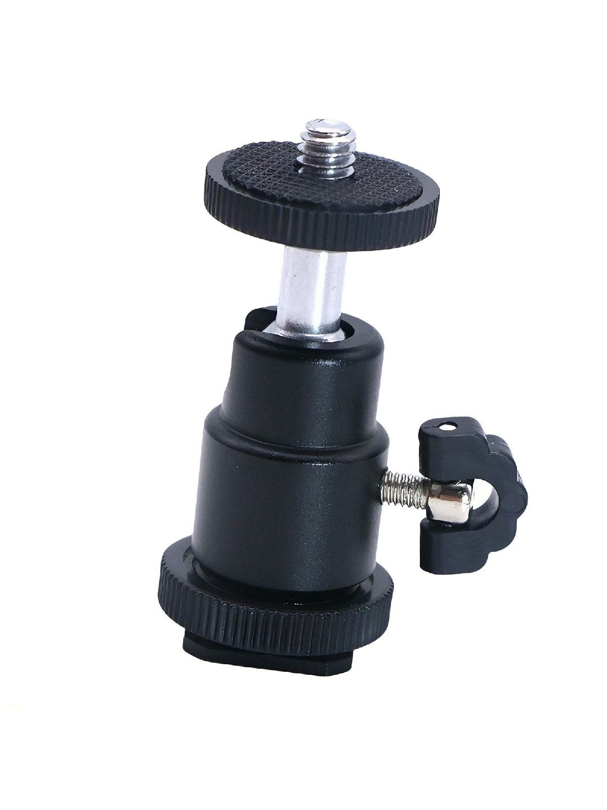 Металлический горячий башмак малый карданный подвес универсальный сферический карданный кронштейн LED fill light photography camera light