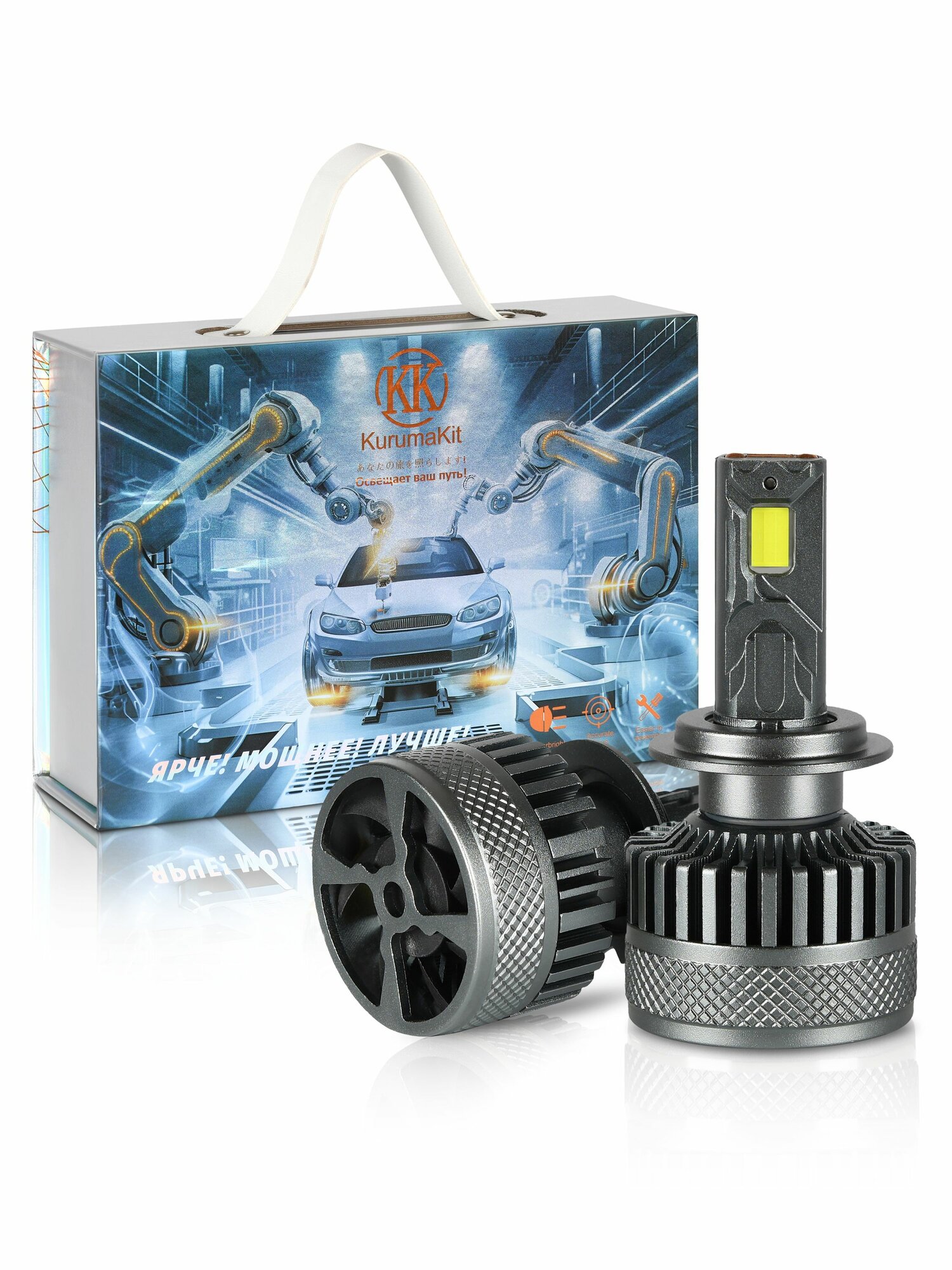 H7 K150 Лампа лед автомобильная для Ford Kuga 1 пок, для дальнего света c 2008-2012г.