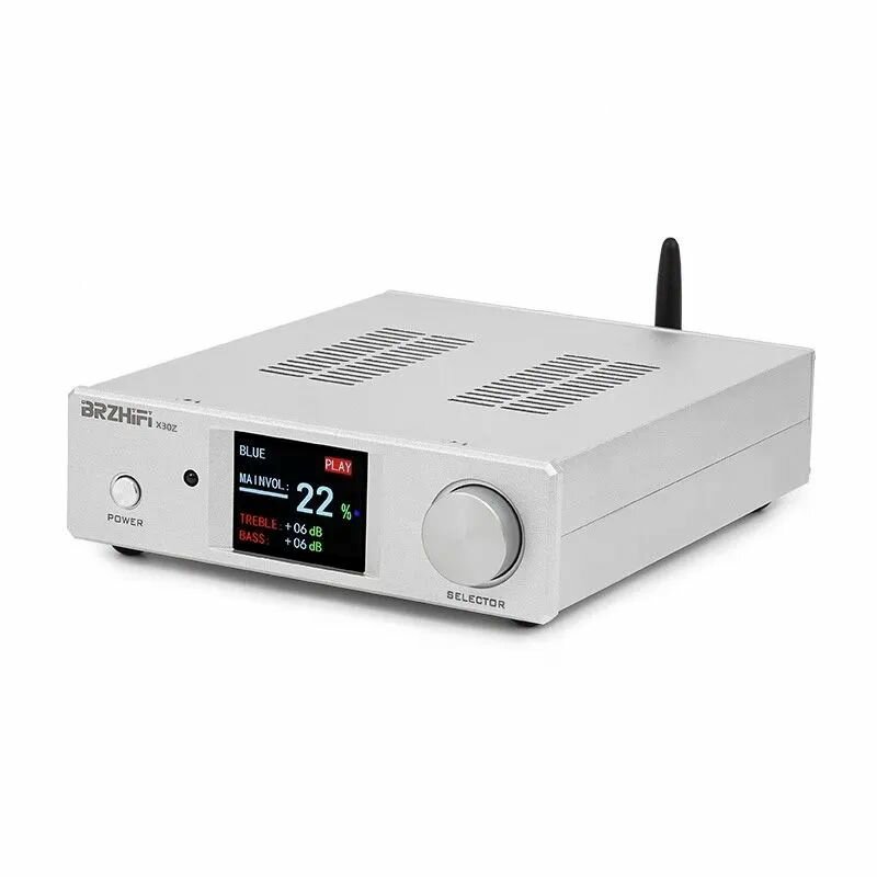 X30Z Аудиофильский Hi-Fi усилитель TPA3255 Home Bluetooth 5.4 300 Вт+300 Вт, белый