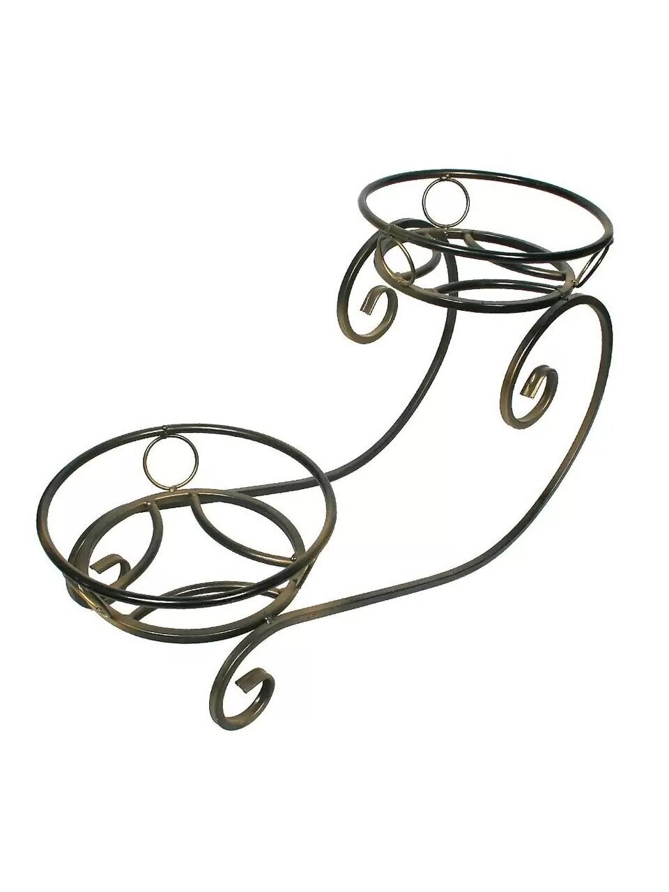 Цветник Удачный сезон Дуэт круг 1, напольный, металлический, высота 37 см