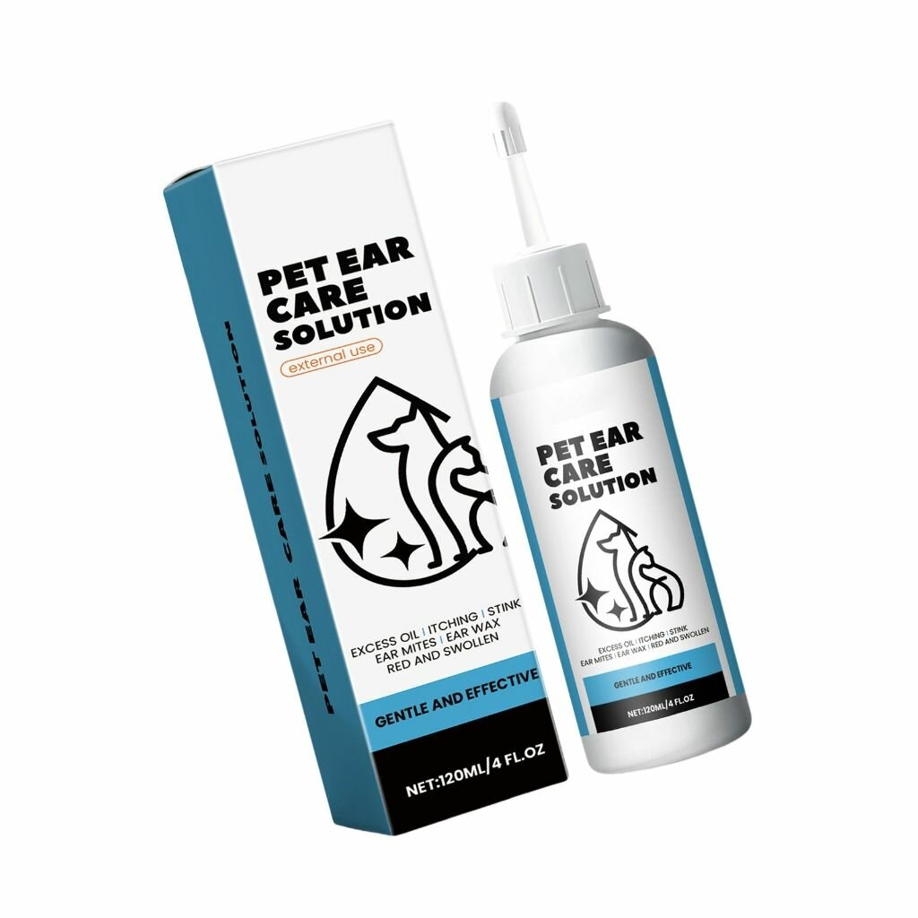 1 флакон универсального средства для полоскания ушей для кошек и собак объемом 120 мл