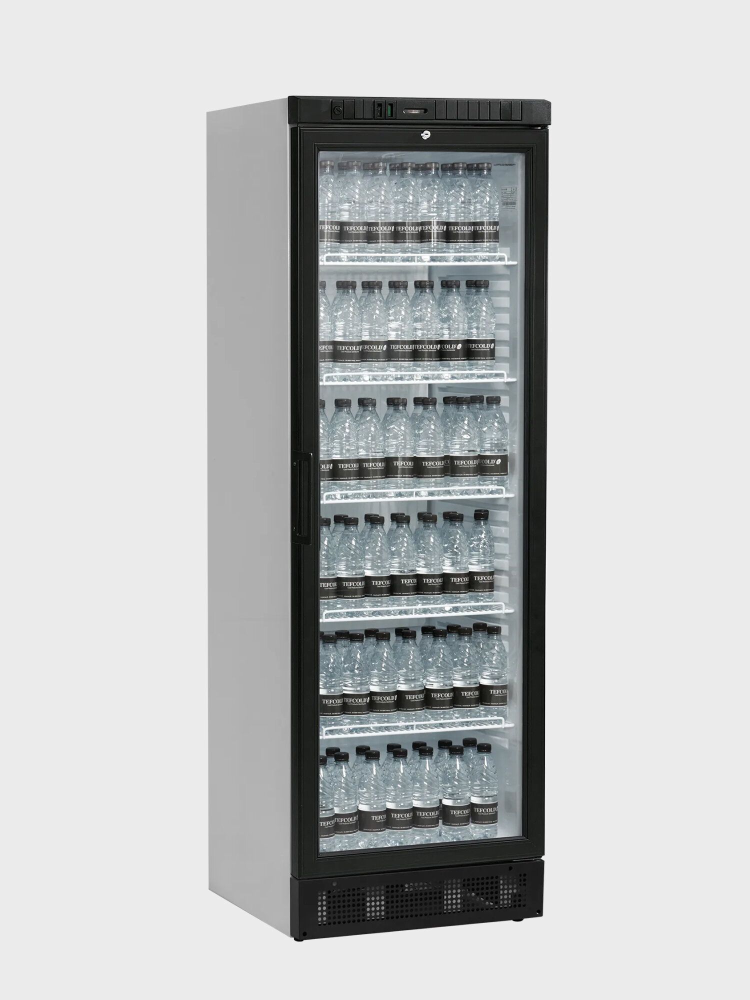 Шкаф холодильный со стеклом TEFCOLD SCU1375, 372 л, 595x640x1840 мм