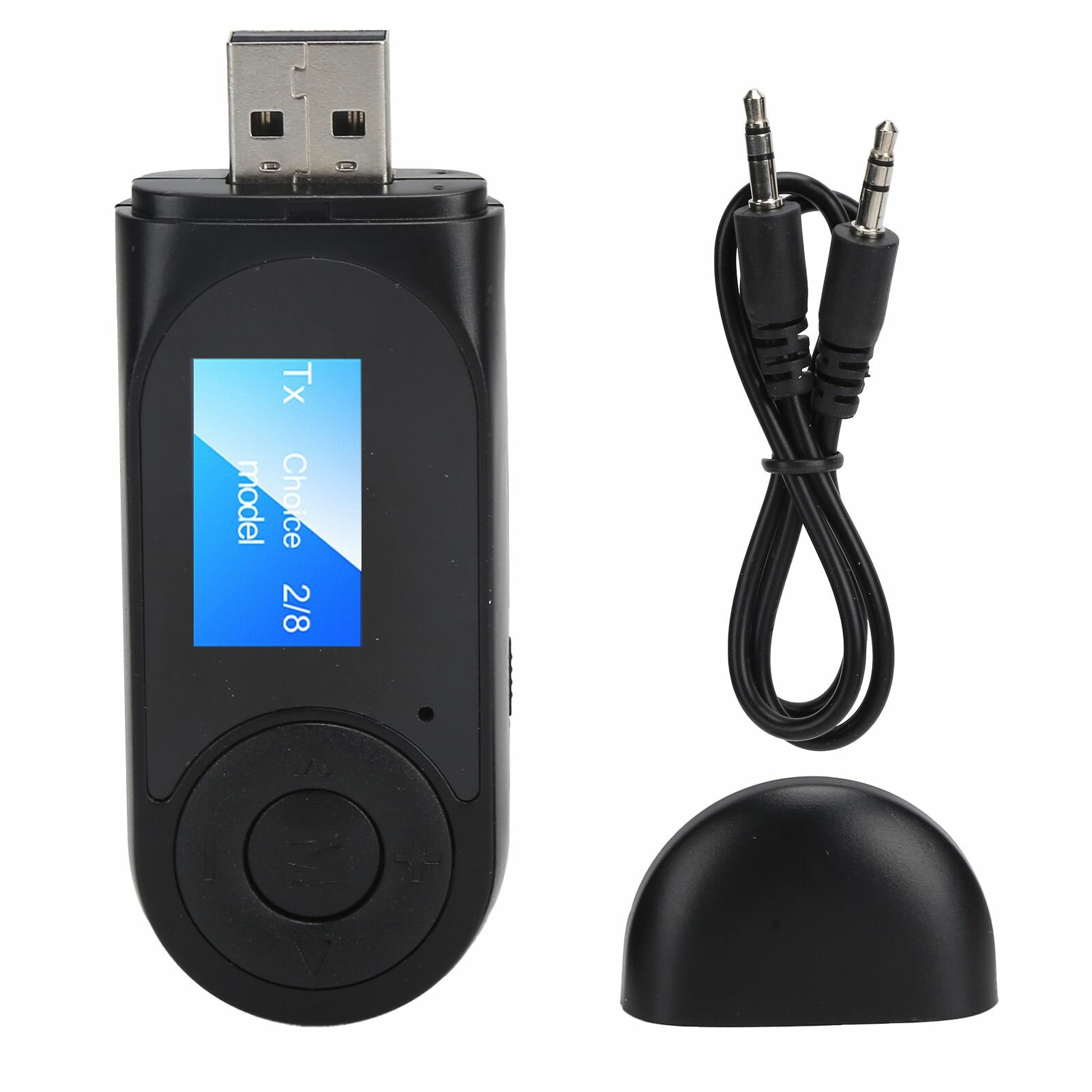 Bluetooth 5.0 адаптер 2-в-1 с громкой связью