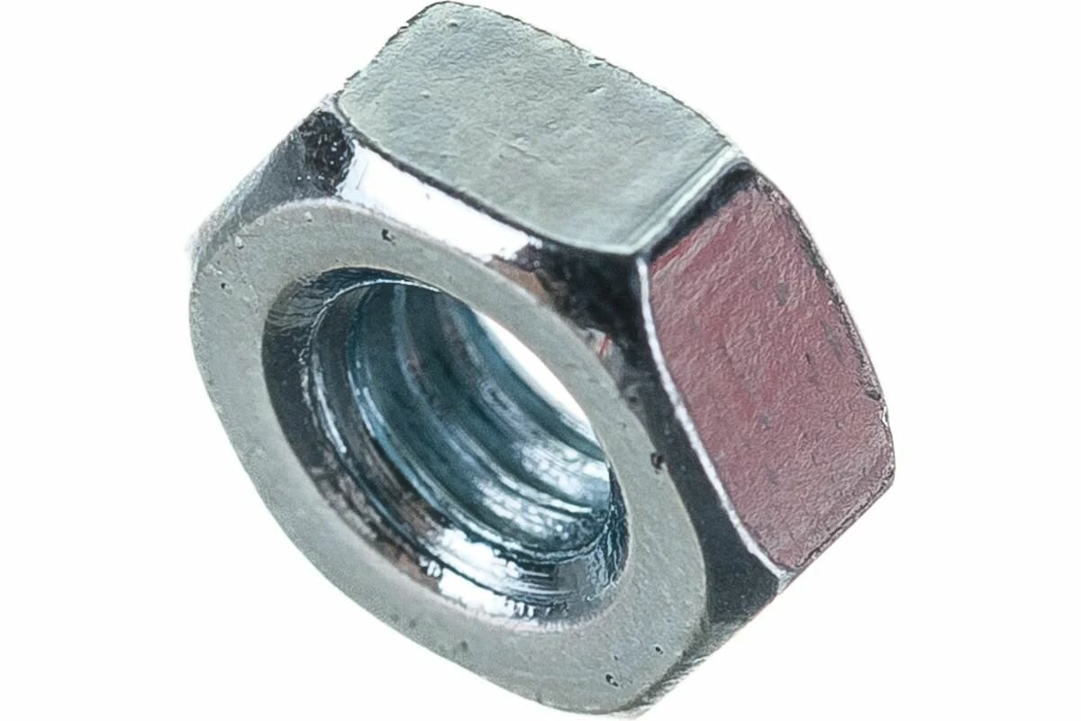 Гайка DIN934 шестигранная оцинк. М4 (500 шт) - коробка с ок. Tech-Krep