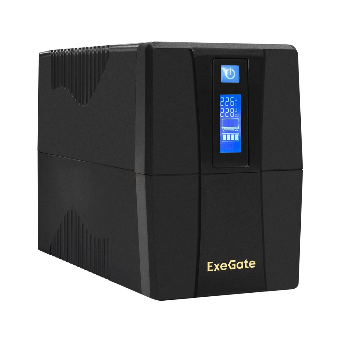 ИБП ExeGate ExeGate Power Smart ULB-650. LCD. AVR.4C13 650VA/360W, LCD, AVR, 4хC13 (EX292771RUS) Line-Interactive черный
