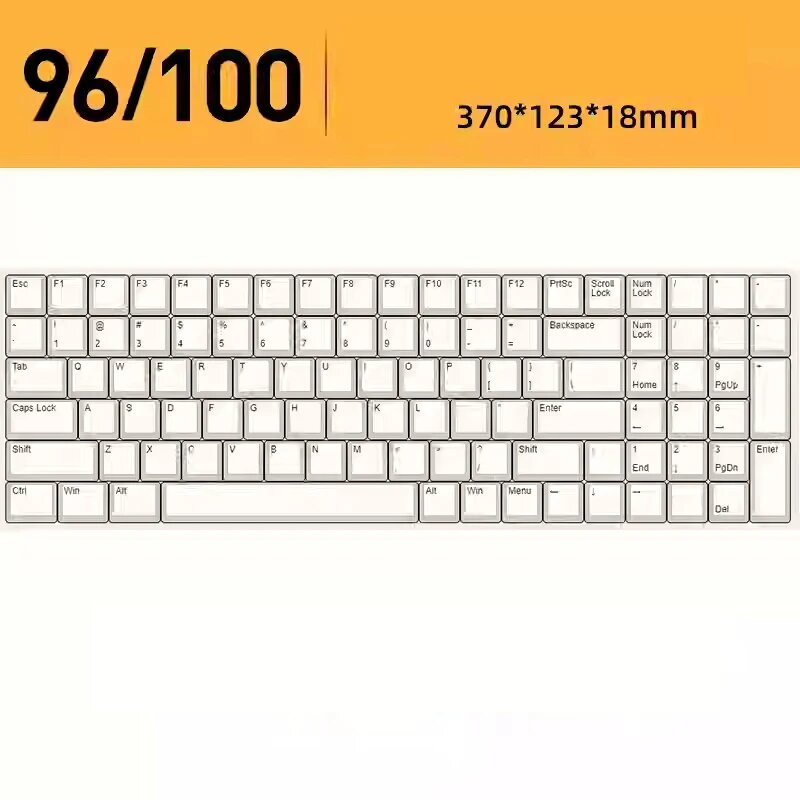 Чехол для механической клавиатуры 96 Layout, цвет: 96