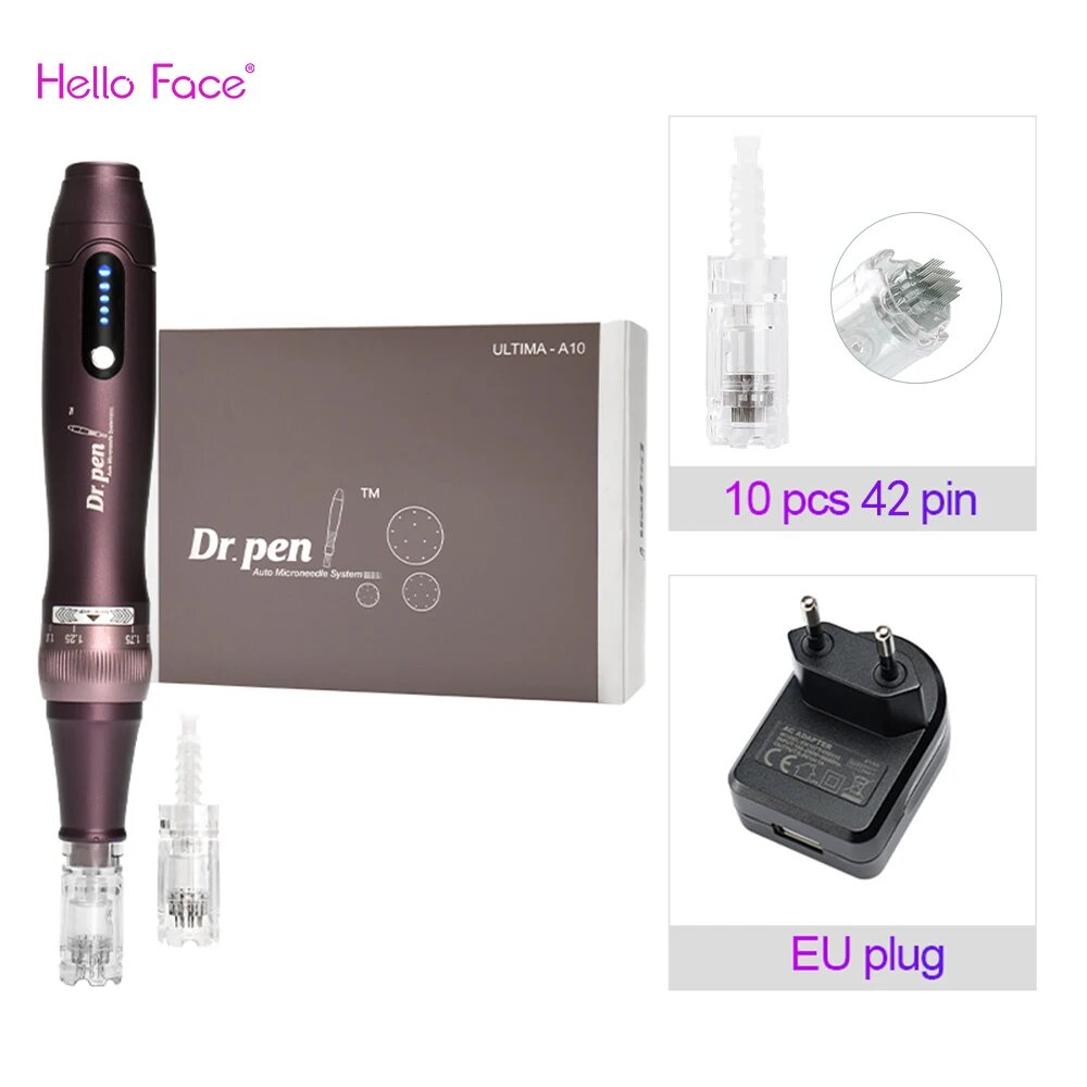 Беспроводной дермапен hello face Dr. Pen Ultima A10 0,25 мм Dr pen EU and 42pin
