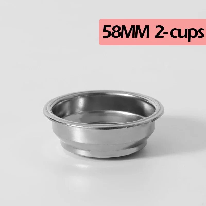 ALIKISSCAFE Корзина фильтра для кофе 51 мм нержавеющая сталь 2 чашки 58-2cup Pressurized