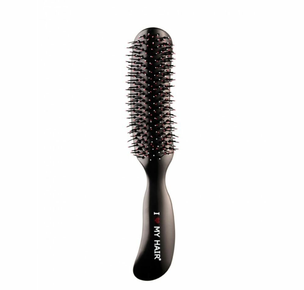 I LOVE MY HAIR, Парикмахерская щетка "Aqua Brush" черная глянцевая, размер М