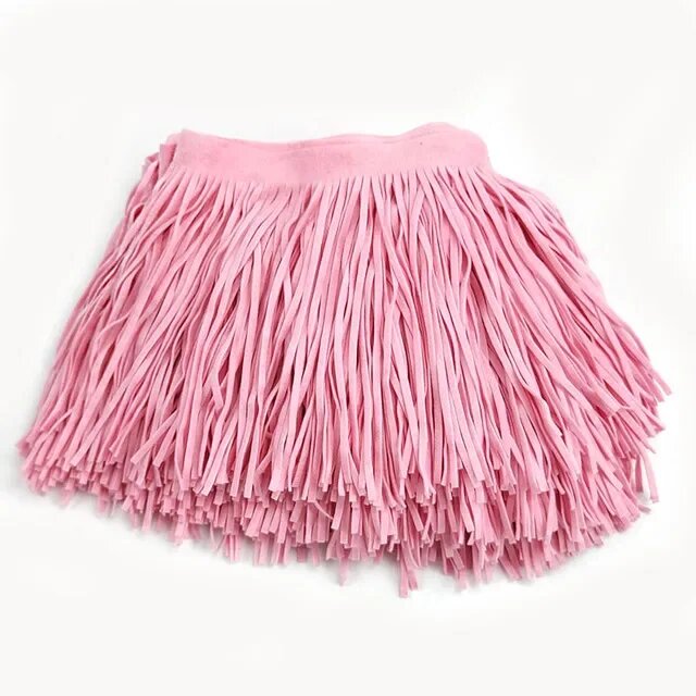 Бархатная бахрома из искусственной кожи Meetee 2 м Розовый, 15cmX3mm, TF005-Pink65