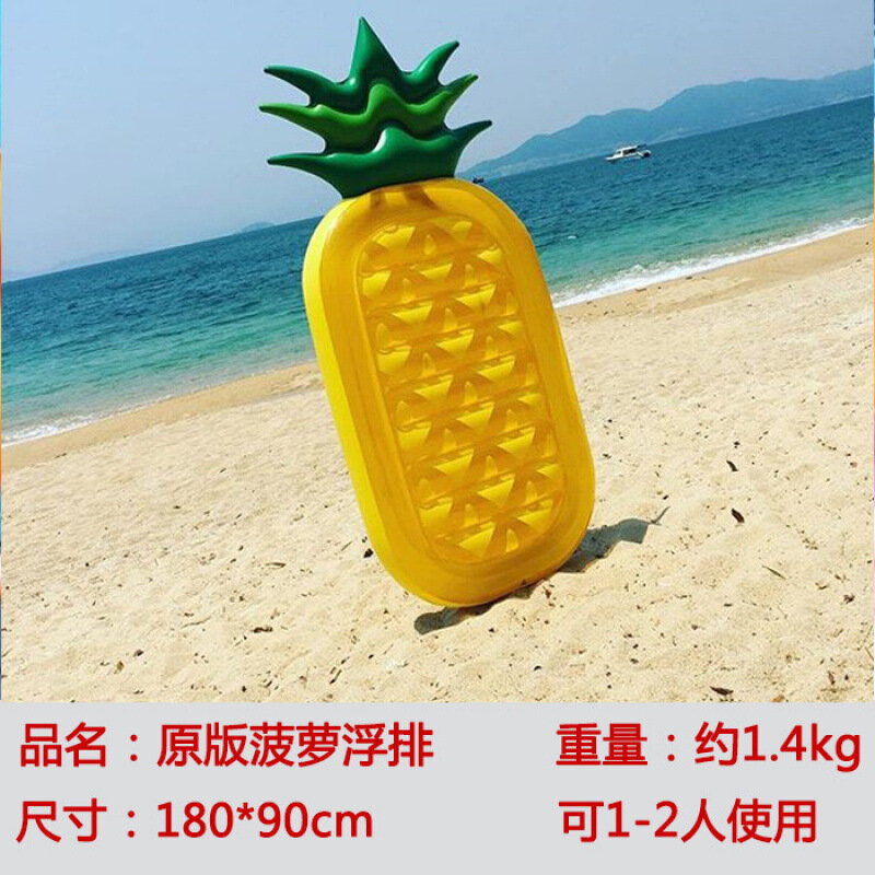 Надувной водный плот в форме арбуза, ананаса, радужной пиццы, кактуса, плавающая кровать, плавательный круг, плавающая воздушная подушка-игрушка.