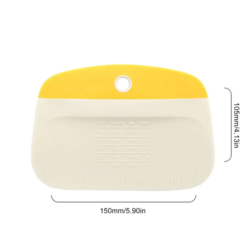 Пластиковый скребок для теста Желтый, yellow