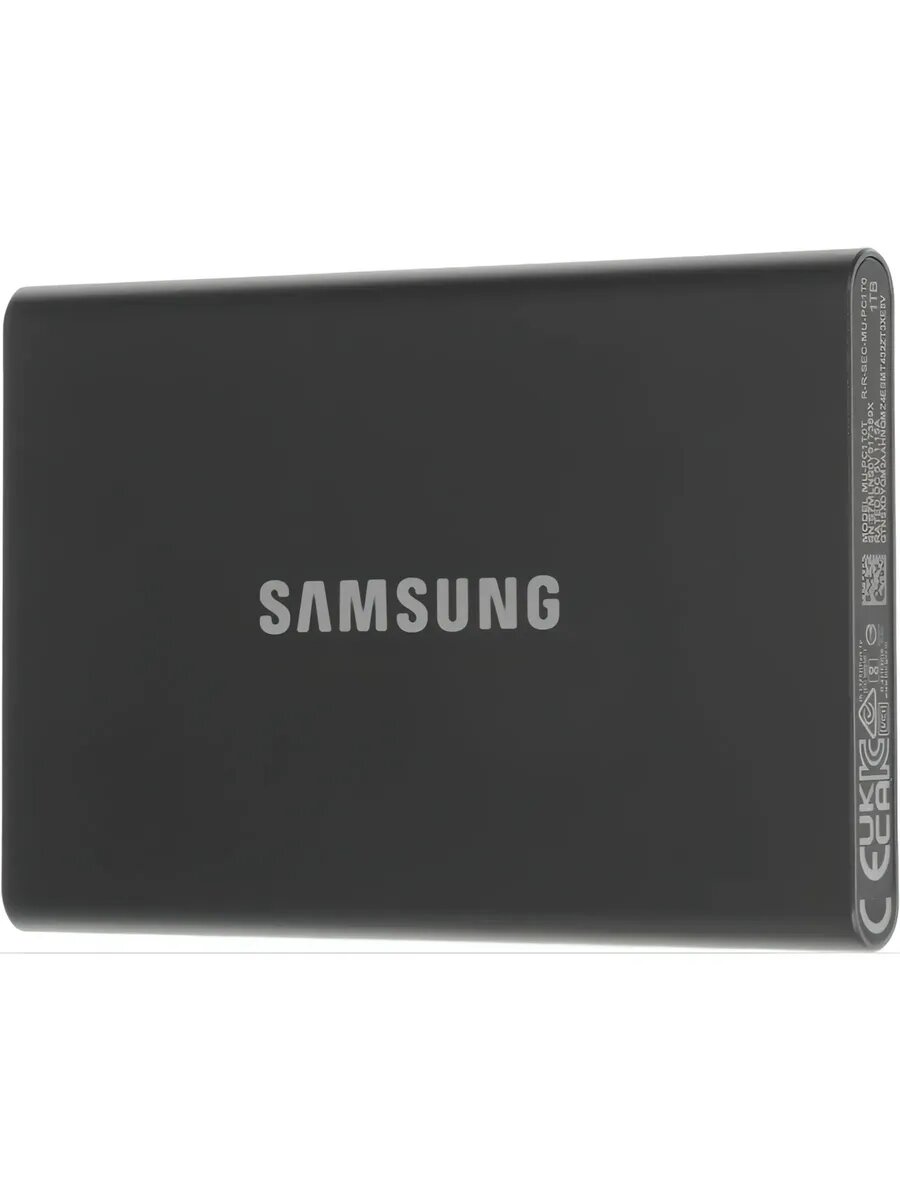 SSD-накопитель внешний Samsung MU-PC1T0T/WW Titanium, 1 ТБ, USB 3.2 Type-C, V-NAND