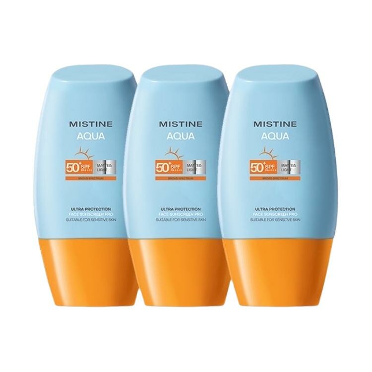 Солнцезащитное молочко унисекс Mistine Aqua SPF50+ PA+++ мультипак 1366119065