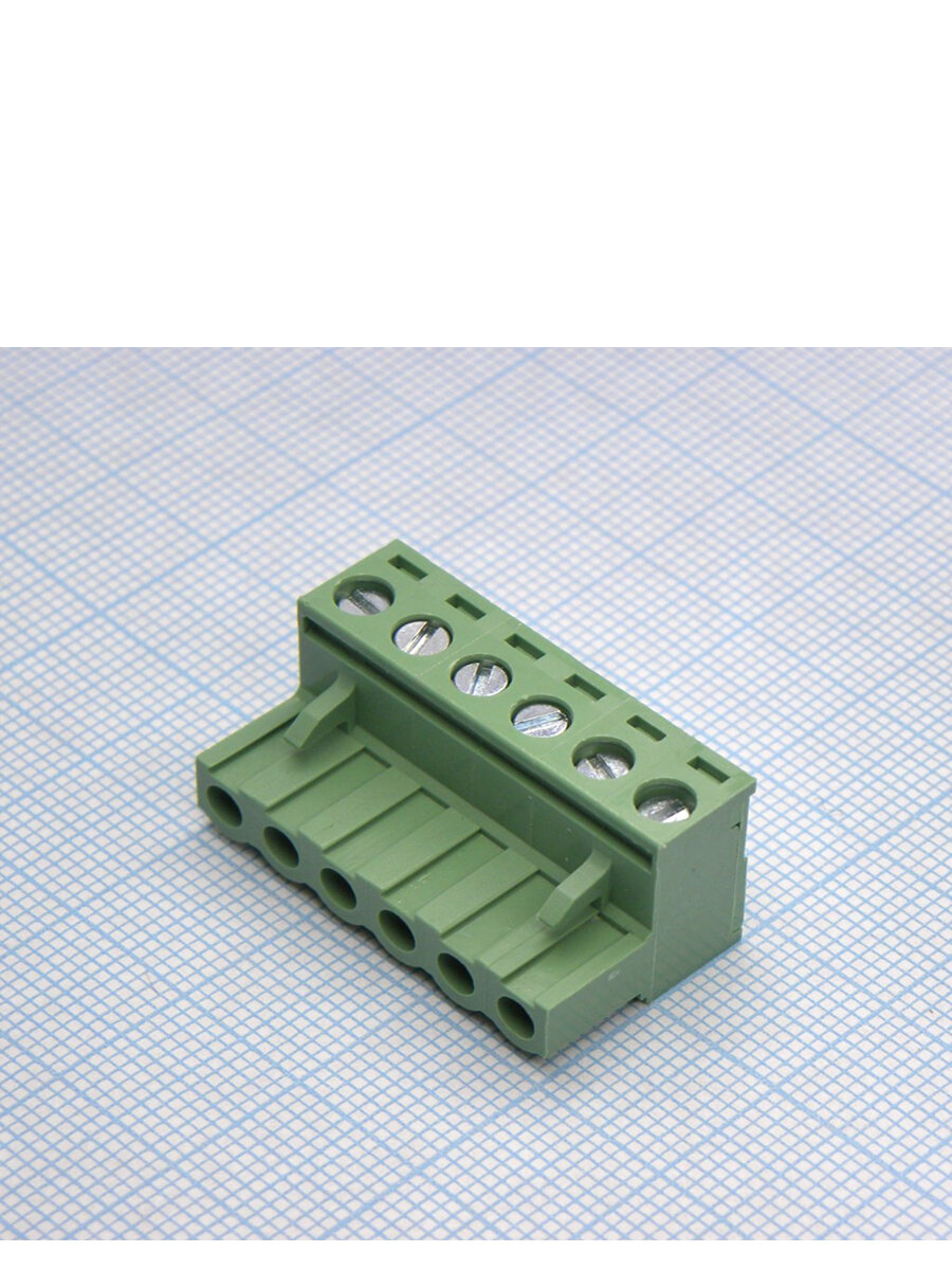 Разъем Degson 2EDGK-5.08-06P-14-1000ZH (упаковка 4шт) клеммный блок, 6 контакта