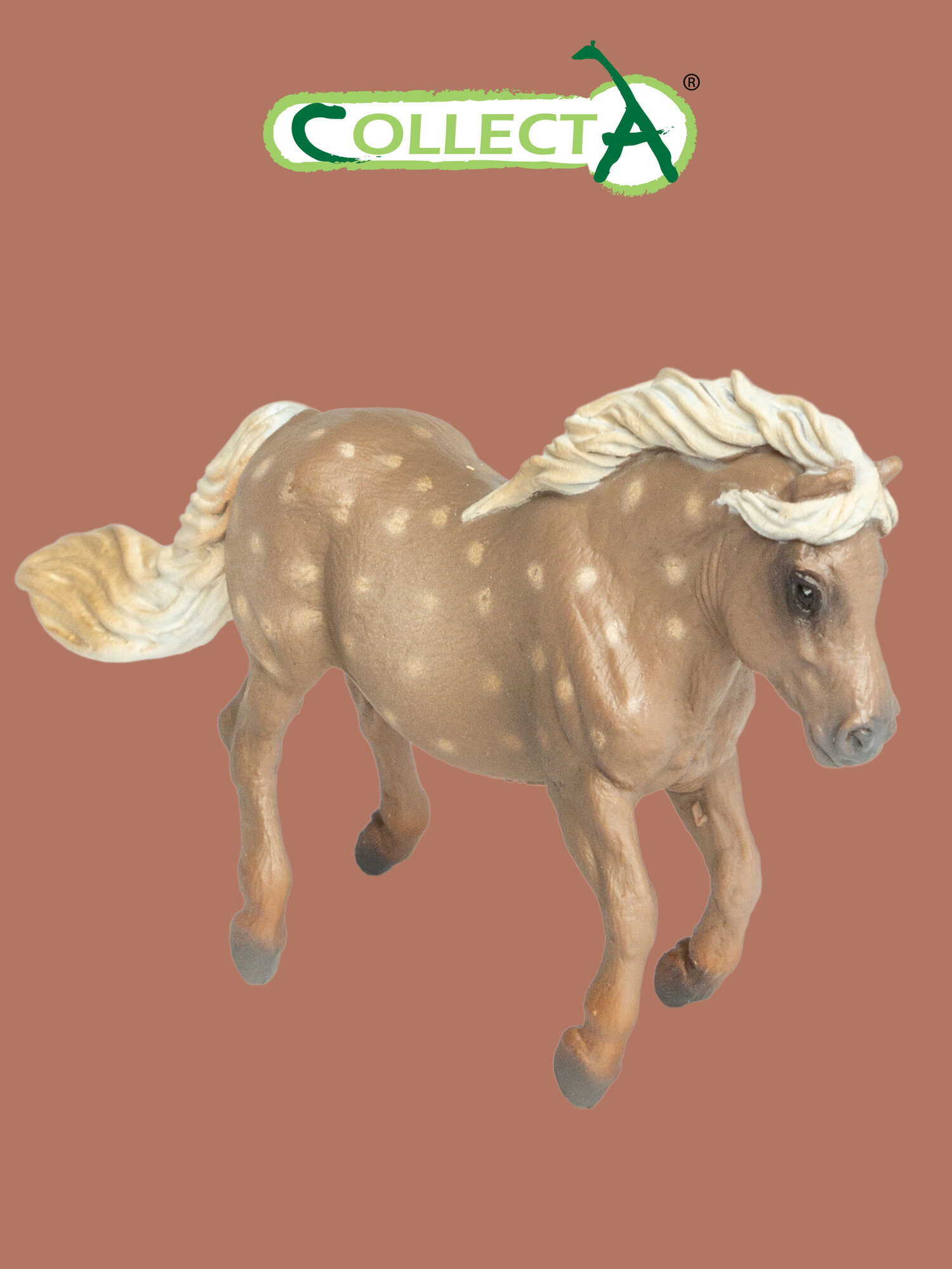 Фигурка животного Collecta Лошадь Пони Шетландский пятнисто-серый, 88606b