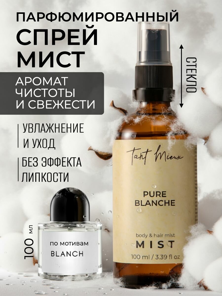 Мист спрей для тела парфюмированный для тела и волос с ароматом Чистоты, свежести