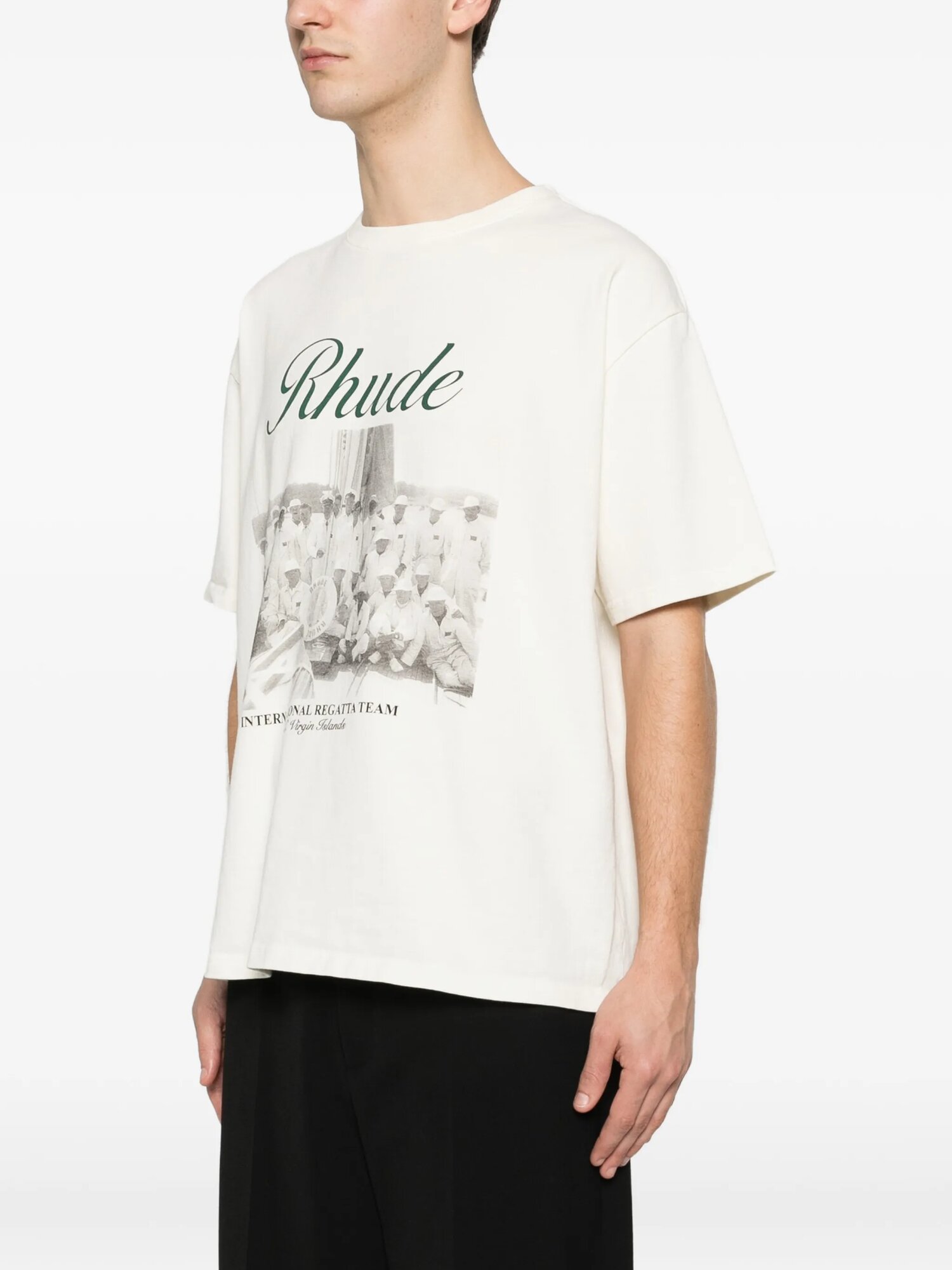 Футболка Rhude Script graphic T-shirt, размер S, разноцветный — фото 1