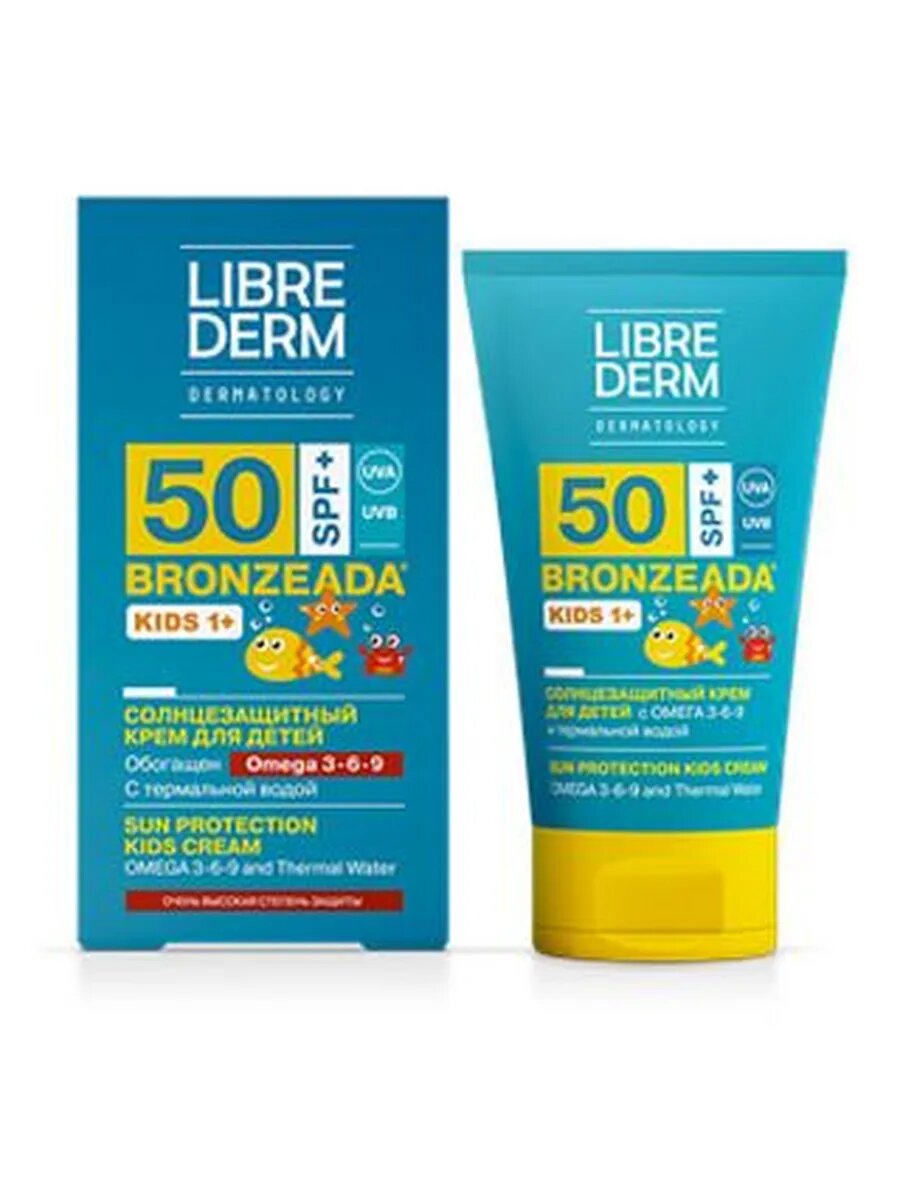 Librederm Bronzeada детский солнцезащитный крем SPF50+, крем