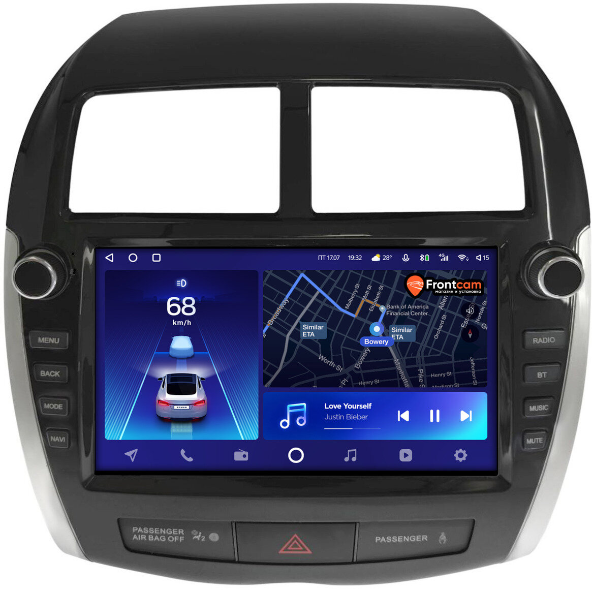 Штатная магнитола Mitsubishi ASX, Outlander Sport, RVR 3 2010-2019 (авто без Rockford) Teyes CC2 PLUS 6/128 9" RM-9-3752 Android 10 (4G-SIM, DSP, QLed