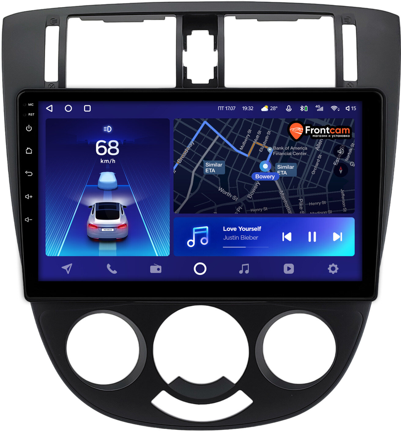 Штатная магнитола Daewoo Nubira 3 2003-2004, Gentra 2 2013-2015 Teyes CC2 PLUS 6/128 10" RM-10-1650 Android 10 (4G-SIM, DSP, QLed)