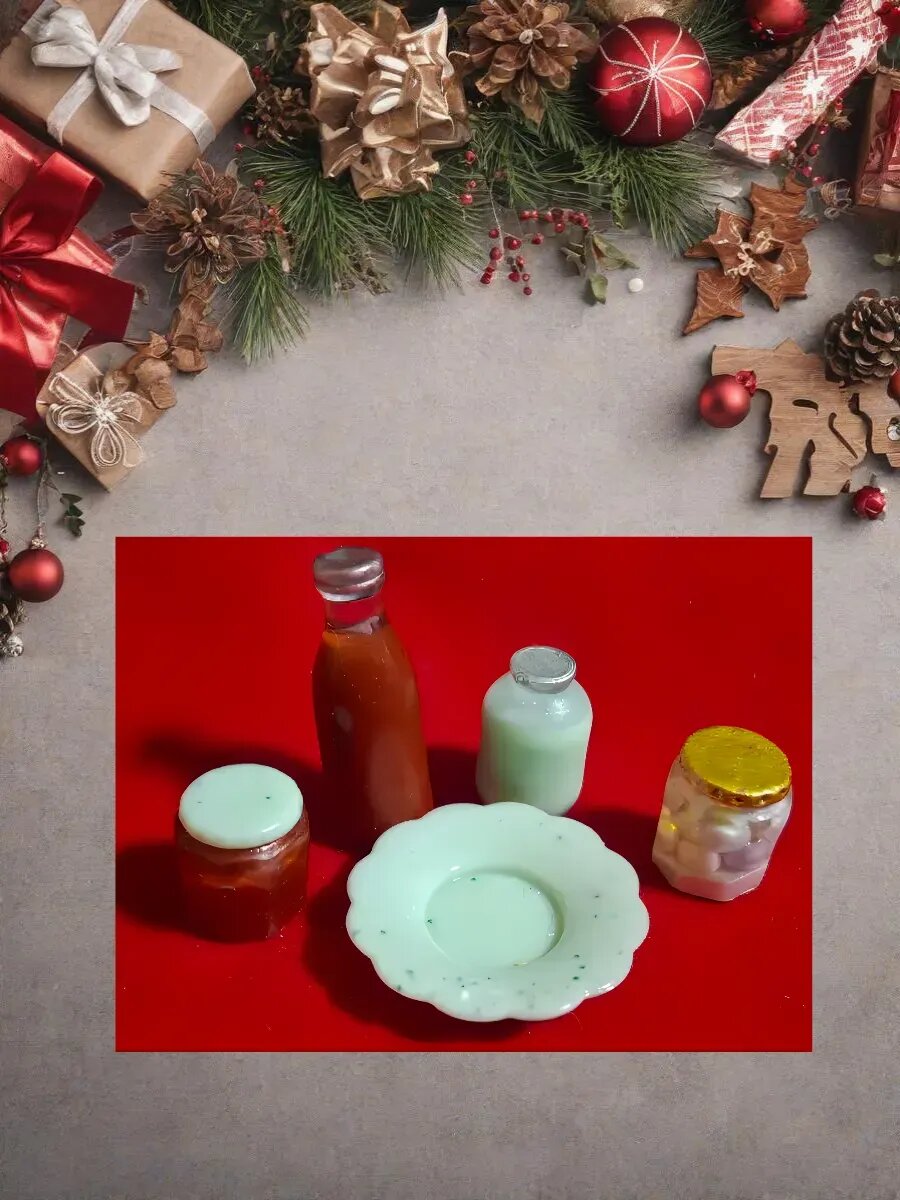 Набор миниатюр - 5 шт, для ватной игрушки