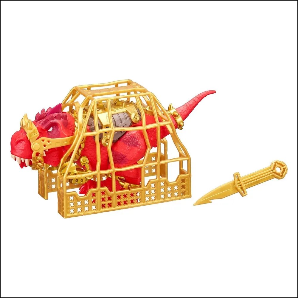 Treasure X Dino Gold Фигурка с эксклюзивным охотником и сокровищами, 2 фигурки из ABS пластика — фото 1