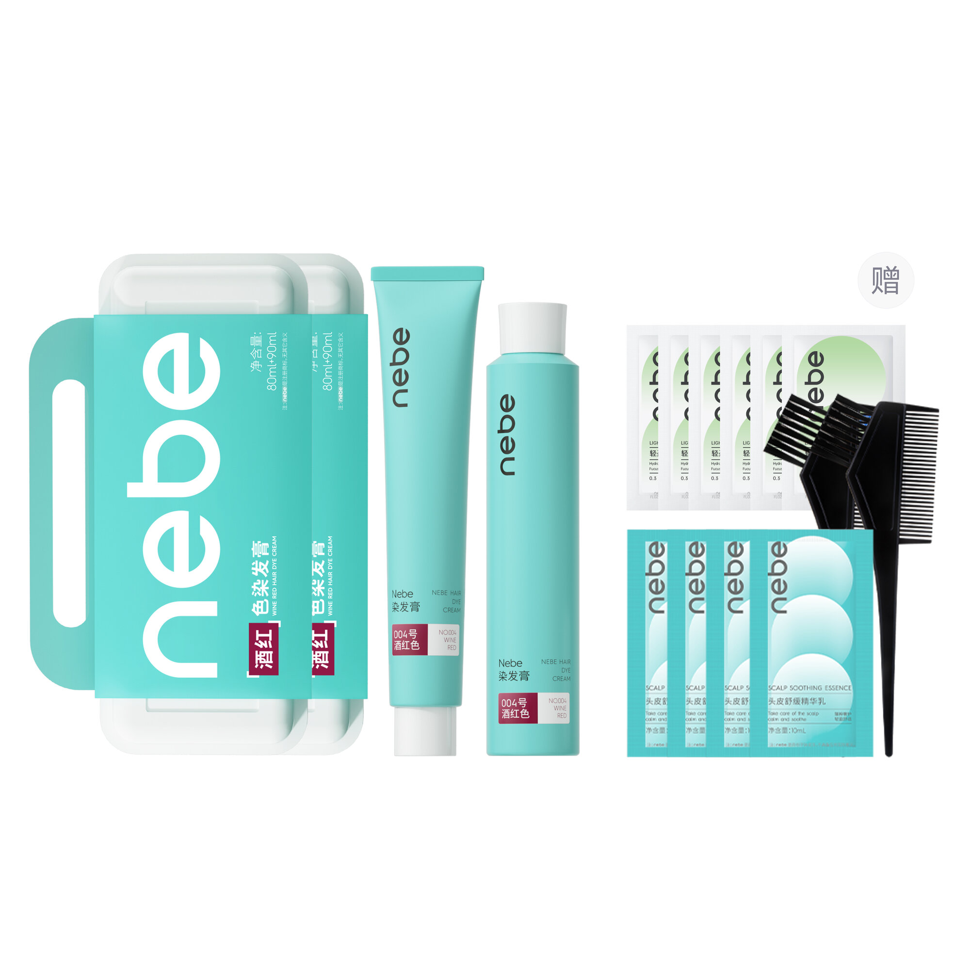 Краска для волос унисекс NEBE Корейский стиль 5688820 многоцветная ухаживающая домашняя