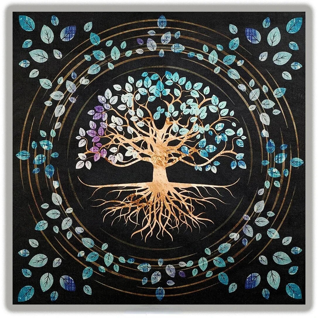 Скатерть Таро Дерево Жизни 50x50cm, C20
