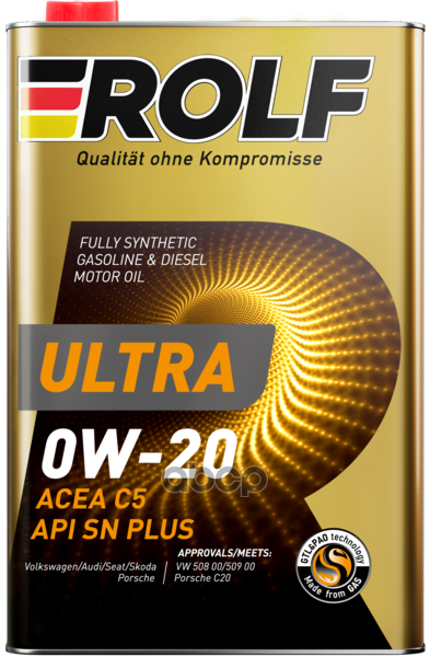 ROLF Rolf Ultra 0W20 (1L) (металл) масло моторное! синт API SN+, ACEA C5, VW 508.00/509.00