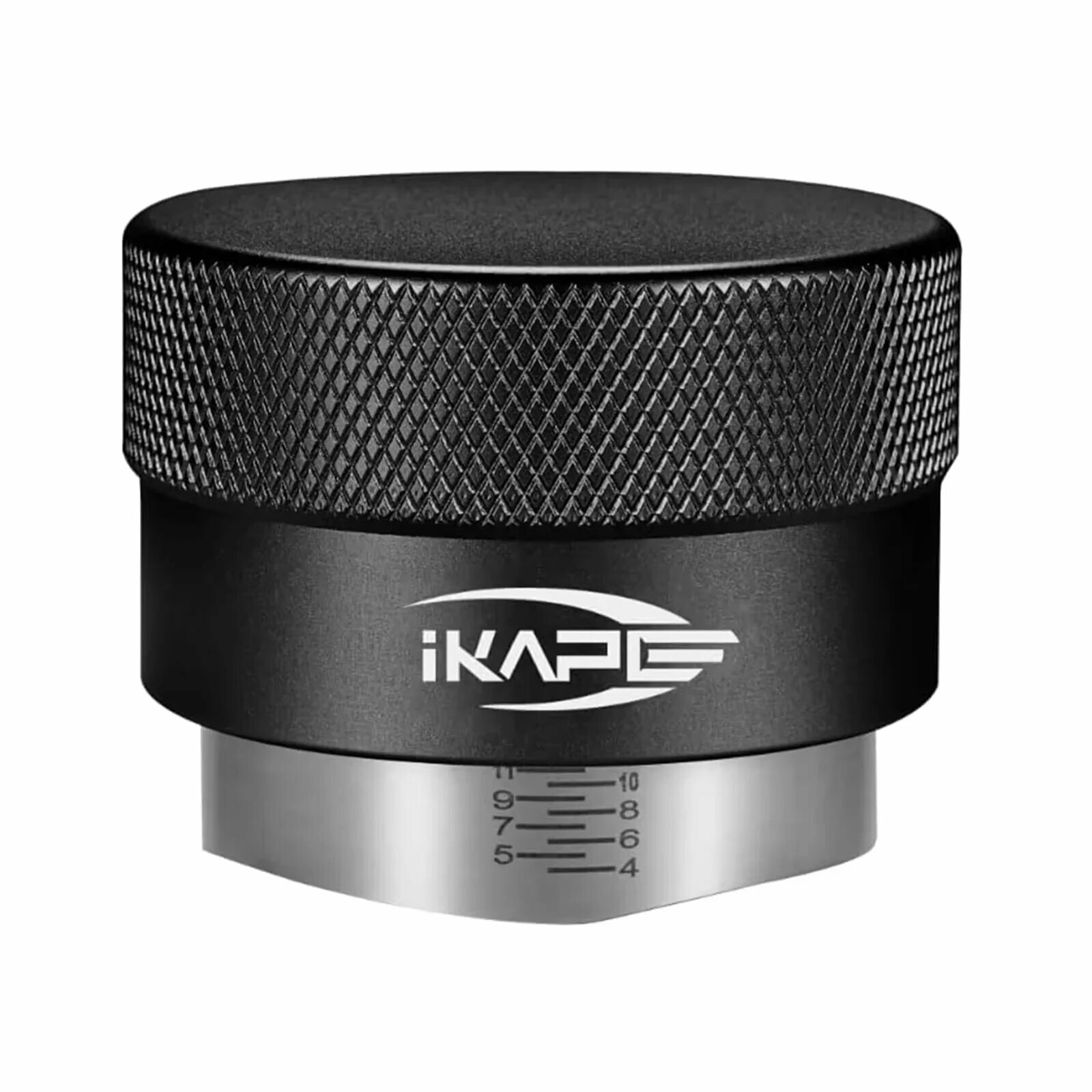 Гравитационный Дриппер IKAPE Для Эспрессо, Темпер Для Кофе Из Нержавеющей Стали, Черный, Black, 51mm