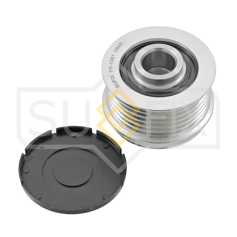 Муфта обгонная шкива генератора SUFIX FP-1061 для CITROEN Nemo 1.3D 10>, FIAT Qubo 1.3D 08>/Punto 1.3D 09>/Doblo 1.3D 05>/500 1.3D 09>, OPEL Agila a 1.3