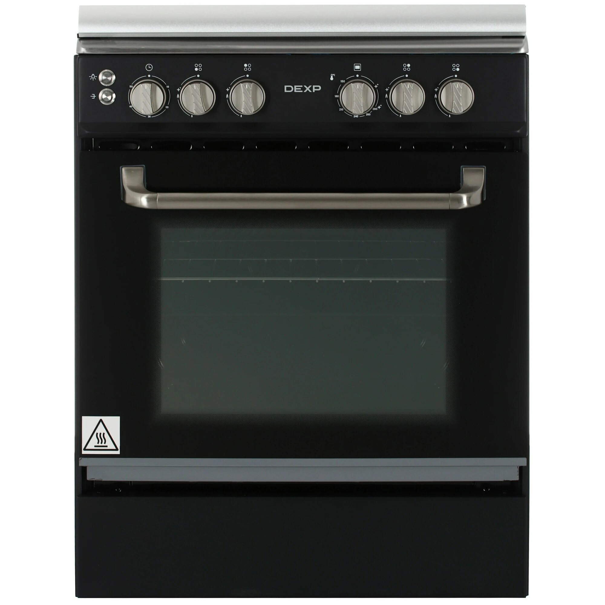 Газовая плита DEXP "G26-2", 4 конфорки, электроподжиг, цвет синий