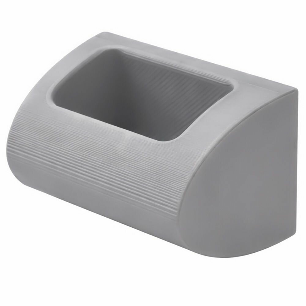 Держатель для обувной ложки, серый, на клейкой основе, 3D-печать, пластик