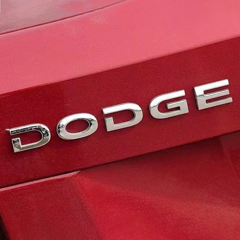 Эмблема ( Орнамент / надпись / шильдик ) на Багажник автомобиля Додж / Dodge, Металлический материал, 200x25 мм