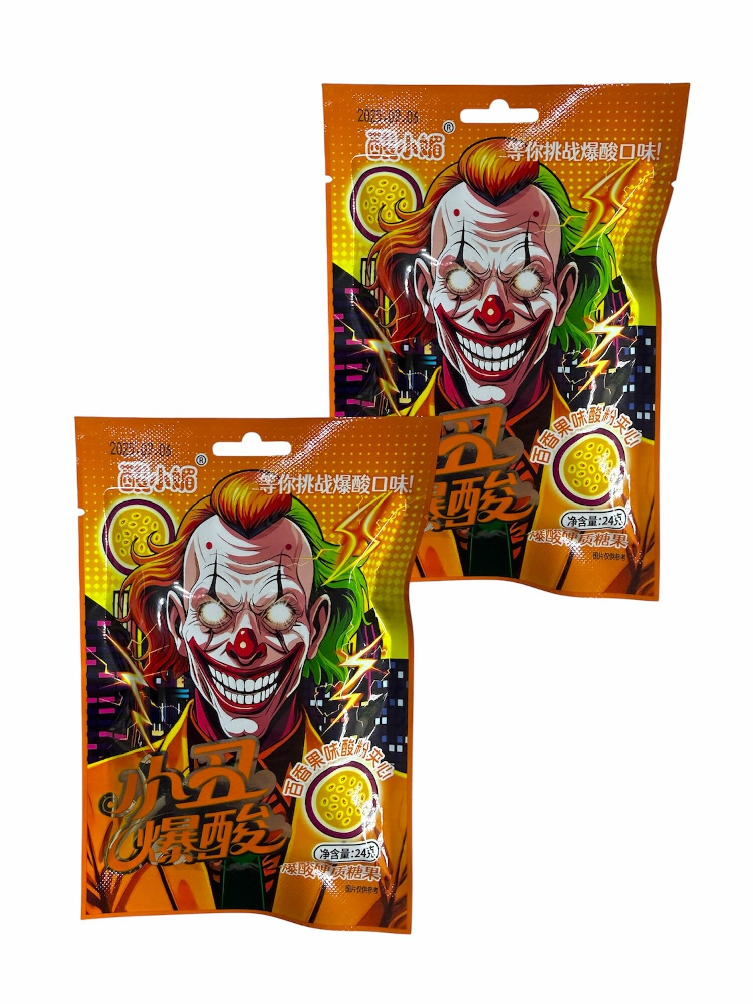 Джокер Кислые конфеты со вкусом маракуйи 2 шт х 24 гр
