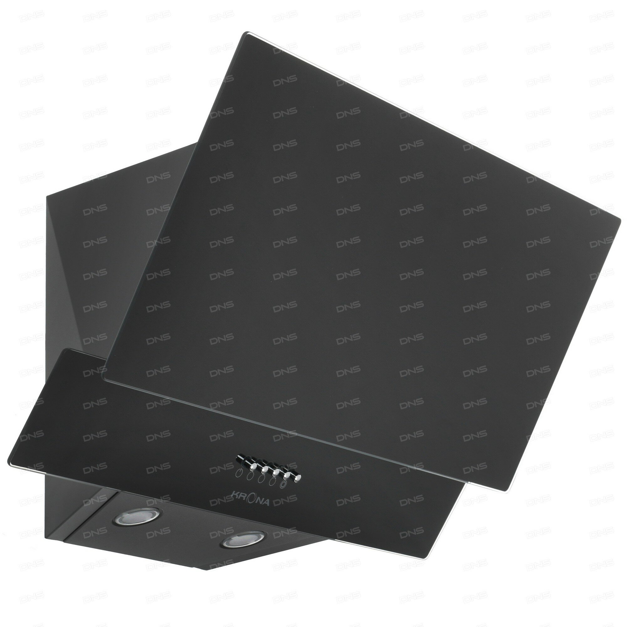 Вытяжка наклонная KRONA ERICA 600 black PB черный/черный