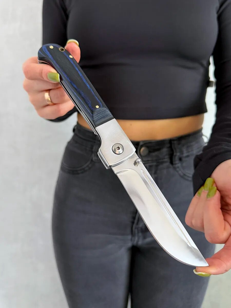 Нож складной туристический охотничий "Пчак" арт. 458bl / Не холодные ножи