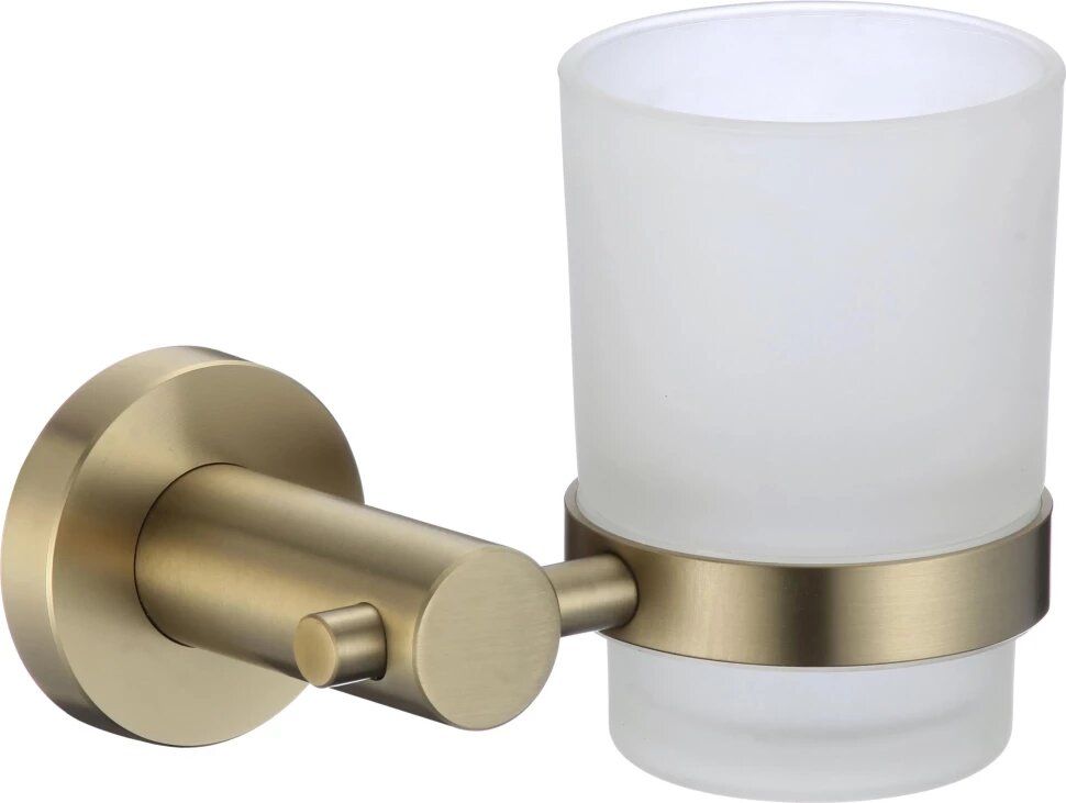 Стакан для зубных щеток Savol S-005658C настенный, золотой матовый