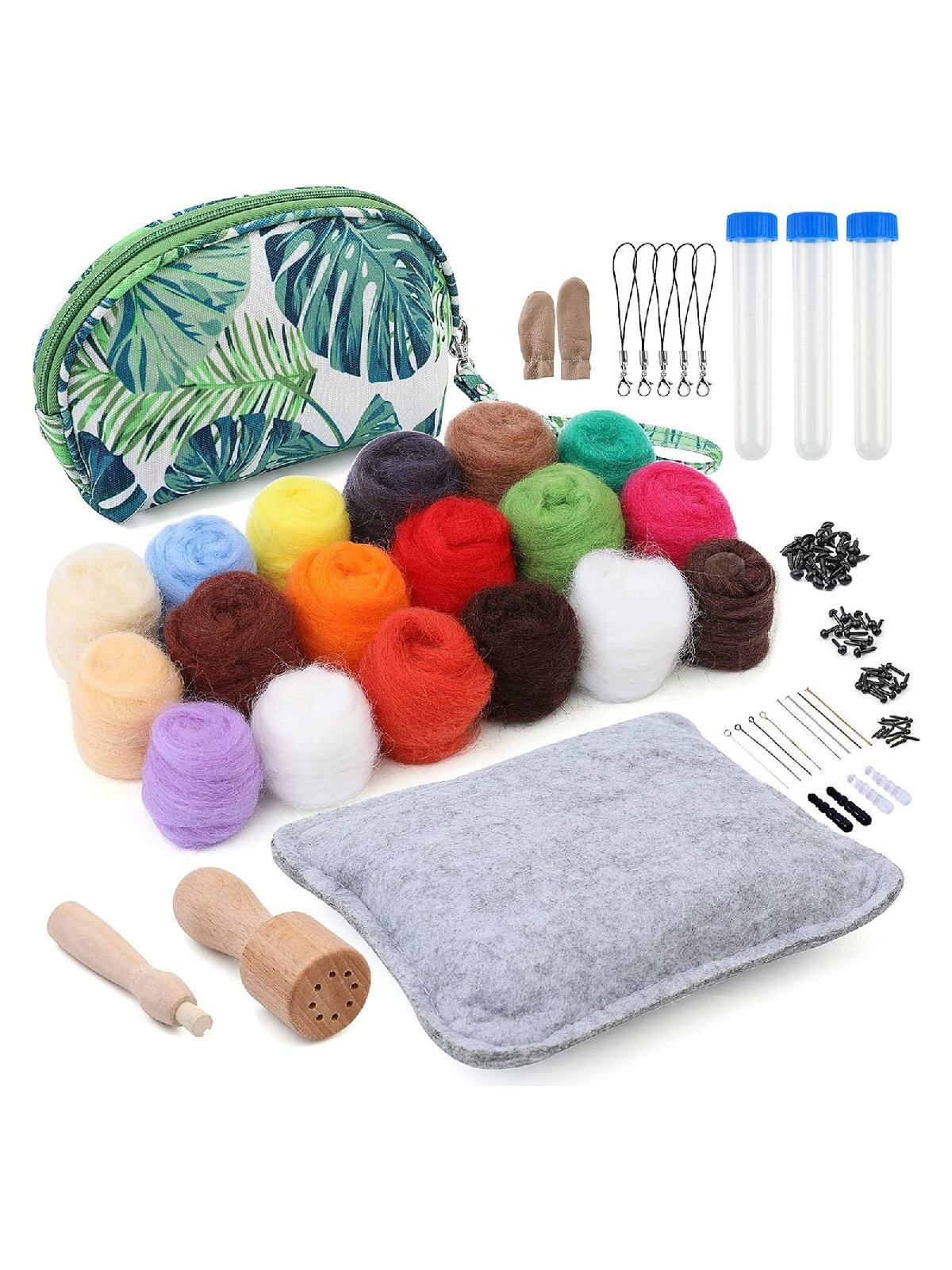 Набор посылка для поделок из шерстяного войлока Poke music