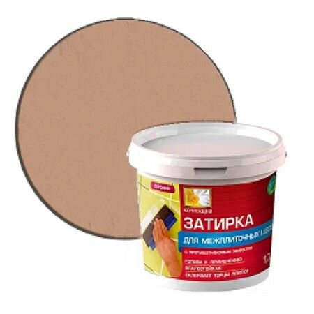 Затирка для швов Ижсинтез Акриловая для внутренних работ, цвет бежевый, вес 0,8 кг