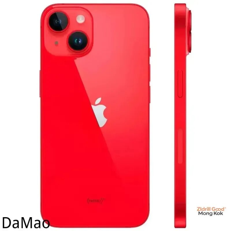 Муляж iPhone 14 плюс красный / Макет-копия смартфона Айфон 14 Plus красный / Образец для витрины Apple iPhone 14 Plus Red