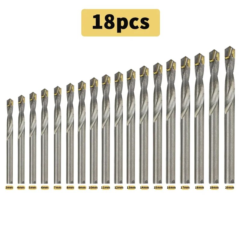 Карбидные сверла SLUGB с вольфрамовой сталью, сверла с прямым хвостовиком используются для стали, железа, алюминиевого сплава, керамики 3-20 мм