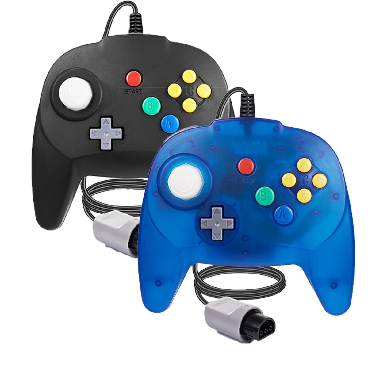 2 геймпада LUXMO для N64, Blue Black