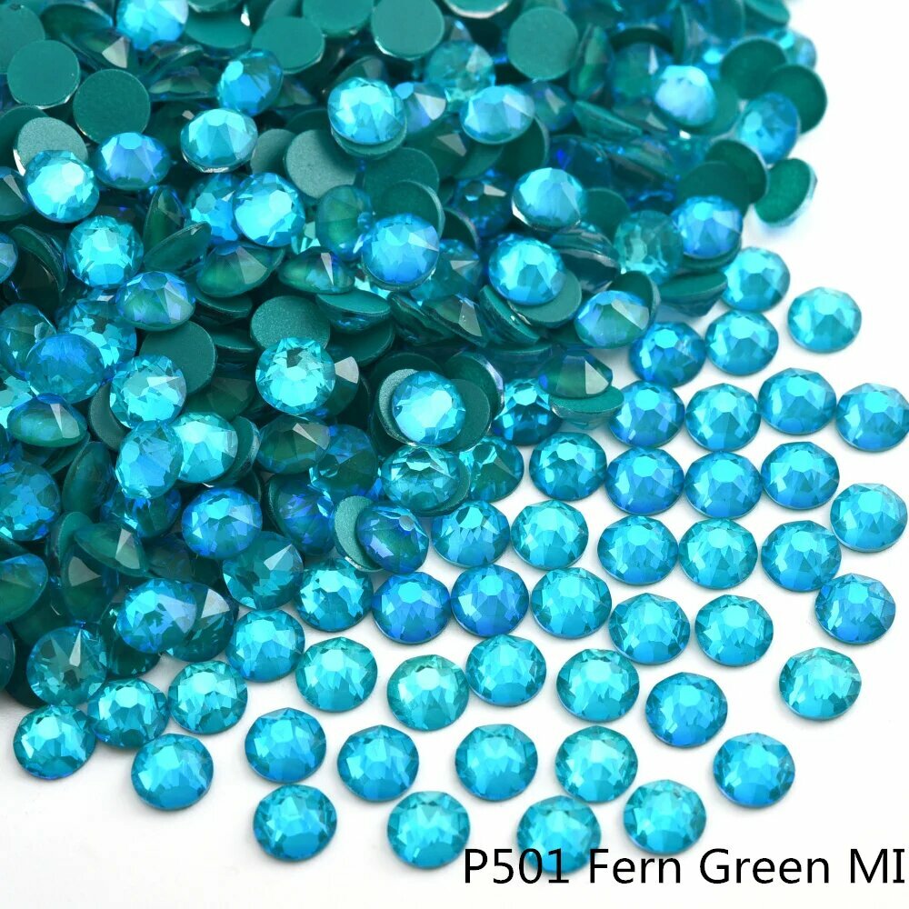 Стразы P501 Fern Green MI изумрудные стеклянные